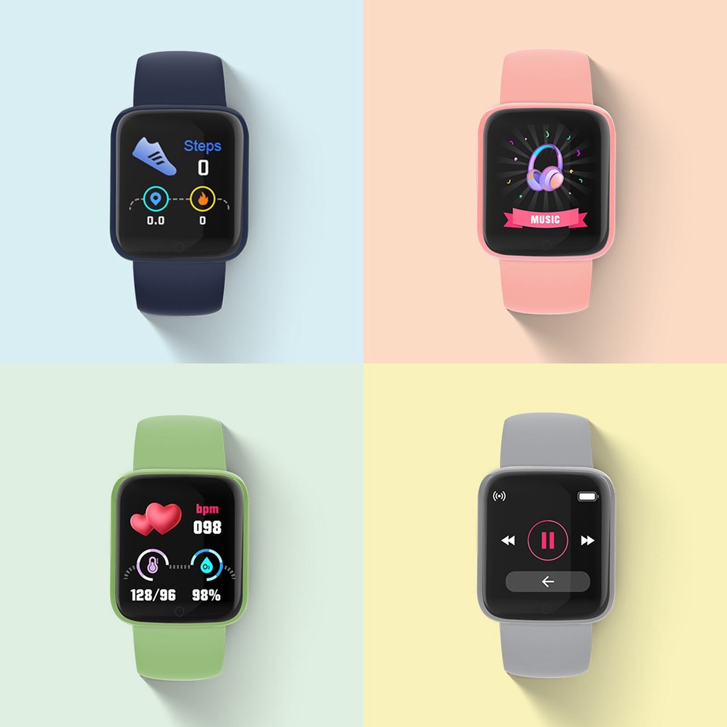 Smartwatch Relógio Inteligente Original FITPRO Y68/D20 Macaroon ...