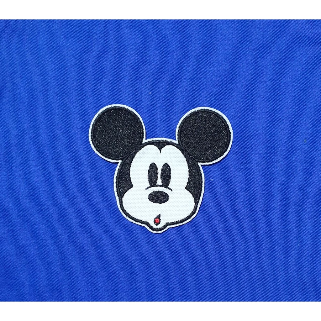 Patch Mickey Mouse Bordado - 8cm x 9cm - com termocolante | Shopee Brasil