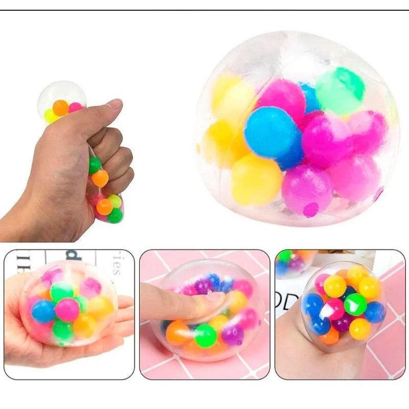 Bola Anti-stress Squishy Ball Fidget Toy Apertar Slime | Shopee Brasil