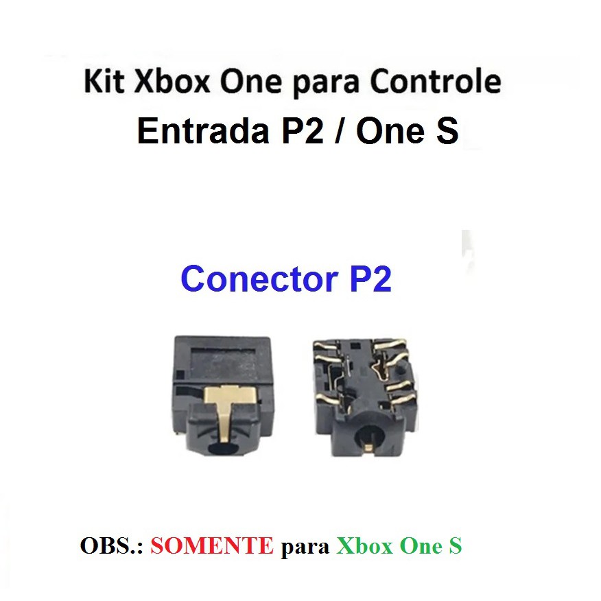 Conector P2 para controle Xbox One S | Shopee Brasil