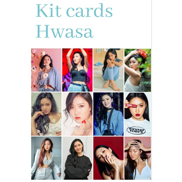 Kit de cards da Hwasa do Mamamoo (12 unid) | Shopee Brasil