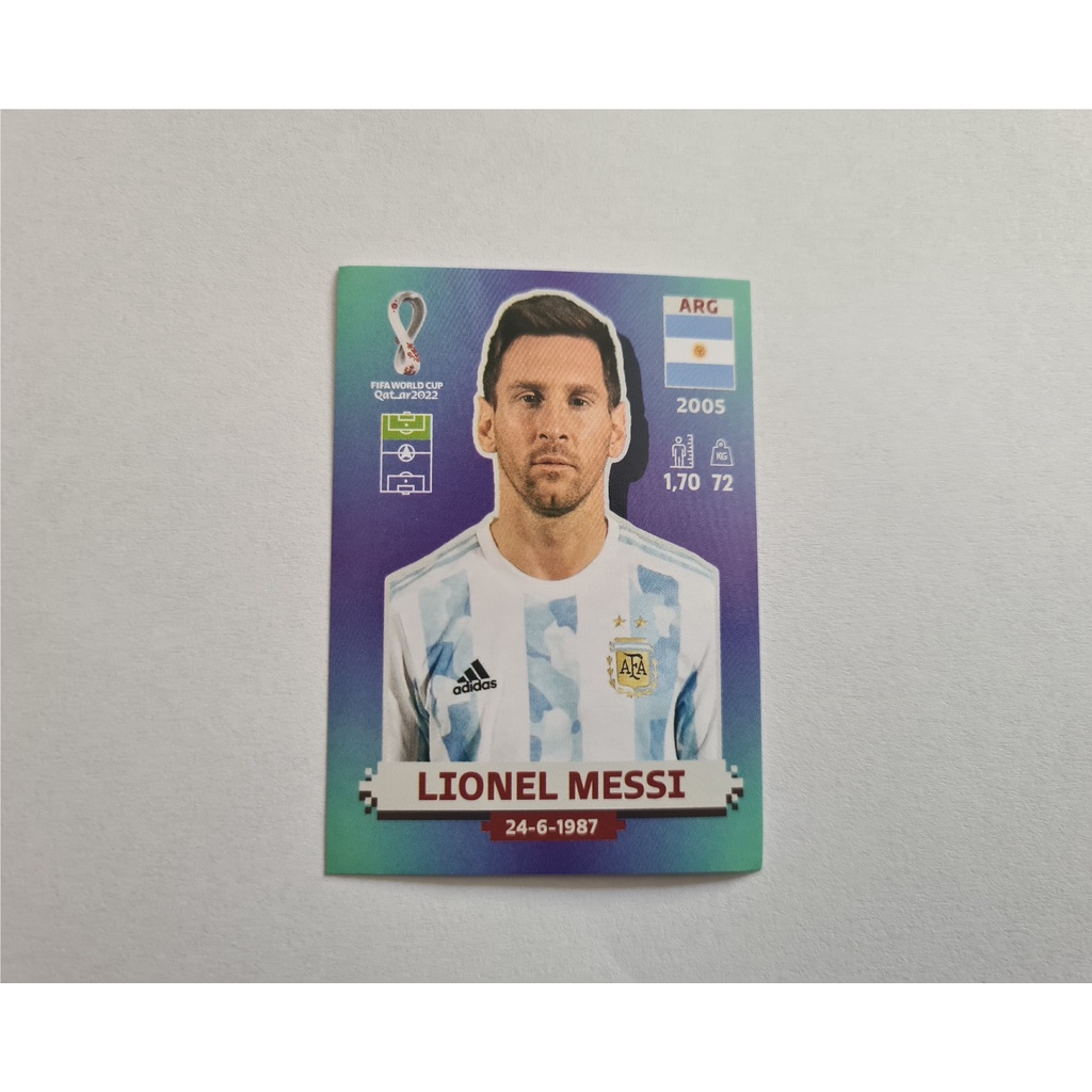Figurinha Messi Album Copa Do Mundo 2022 Qatar - Craque Argentina ...