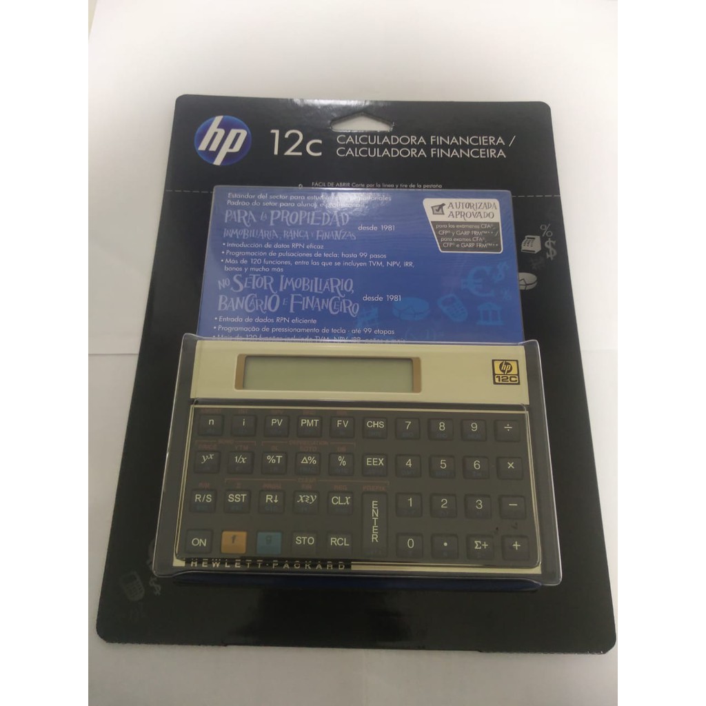 Calculadora hp 12c Gold original lacrada | Shopee Brasil