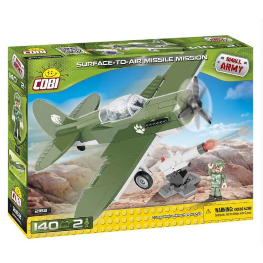 Avião Militar com Míssil Blocos para Montar 140 peças Cobi | Shopee Brasil