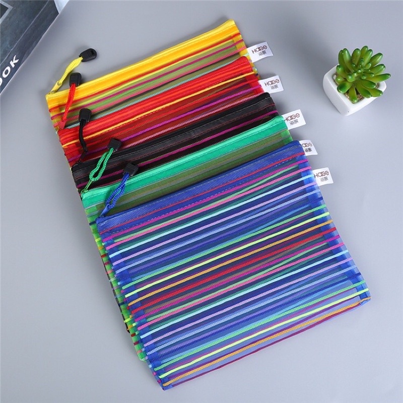 kit 6 peças Pasta A4 De Plástico Multiuso Com Zíper - Colorido | Shopee ...