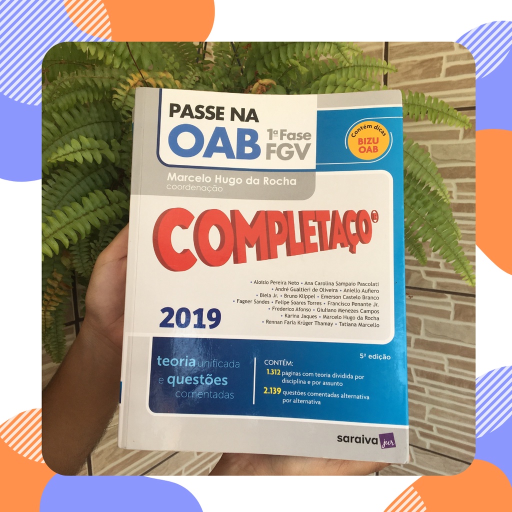 Passe na OAB 1ª Fase FGV - Completaço 2019 - Teoria Unificada - 5ª ...