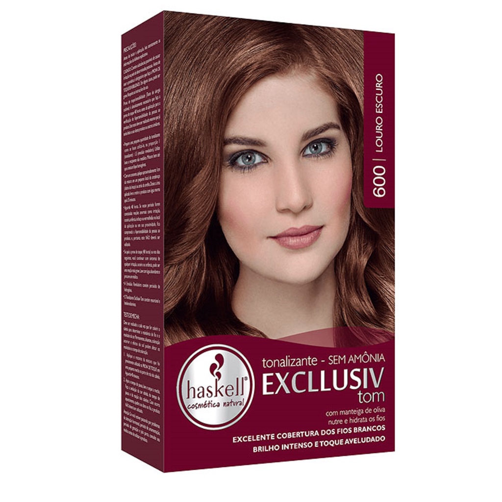 Tonalizante Excllusiv Tom Haskell - Louro Escuro 600 | Shopee Brasil