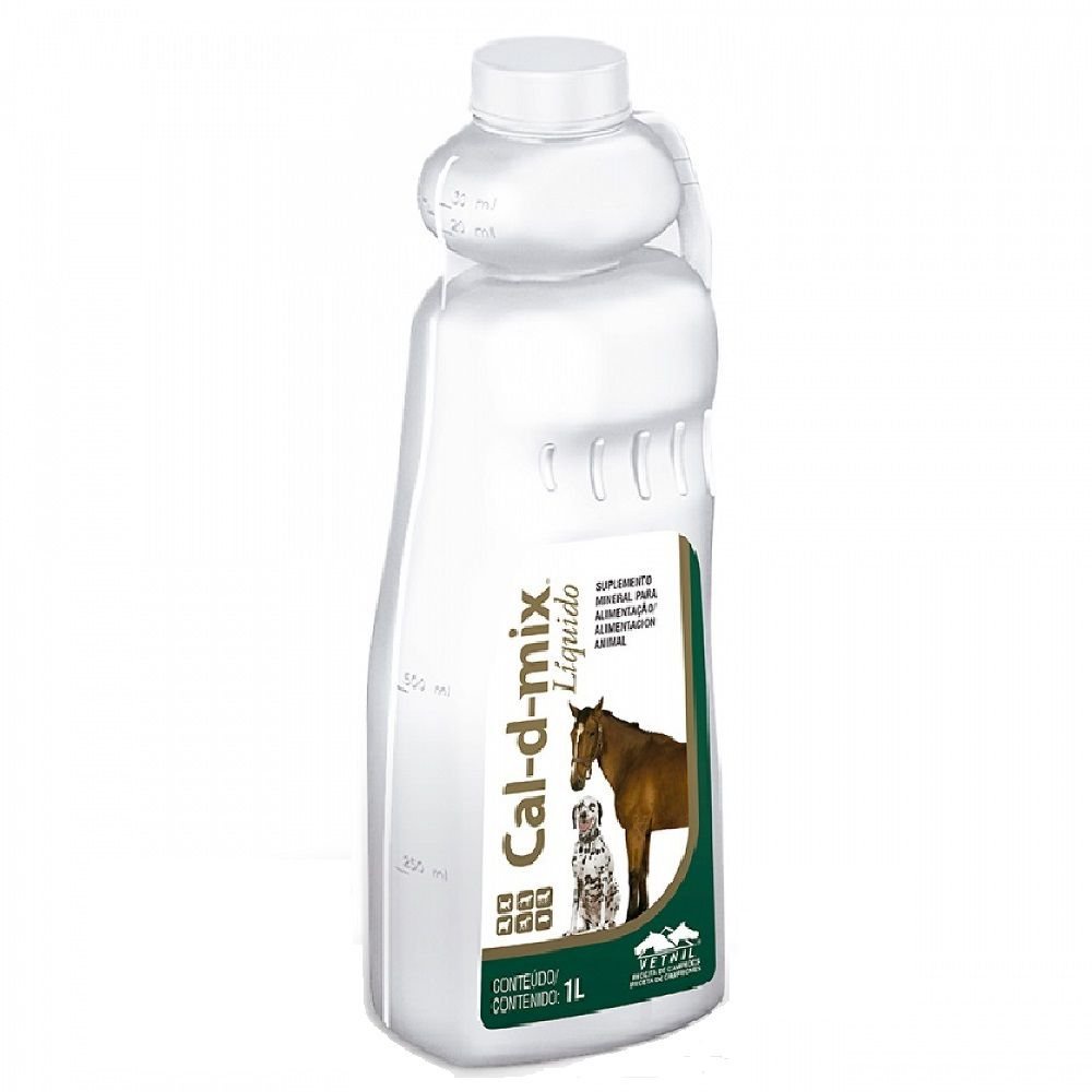 Cal-d-mix Liquido Suplemento Mineral Vetnil 1L | Shopee Brasil