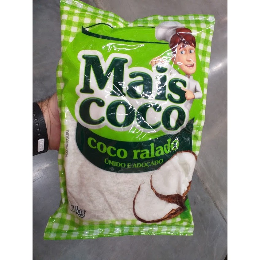 Coco Ralado Mais Coco 1kg * Úmido E Adoçado | Shopee Brasil