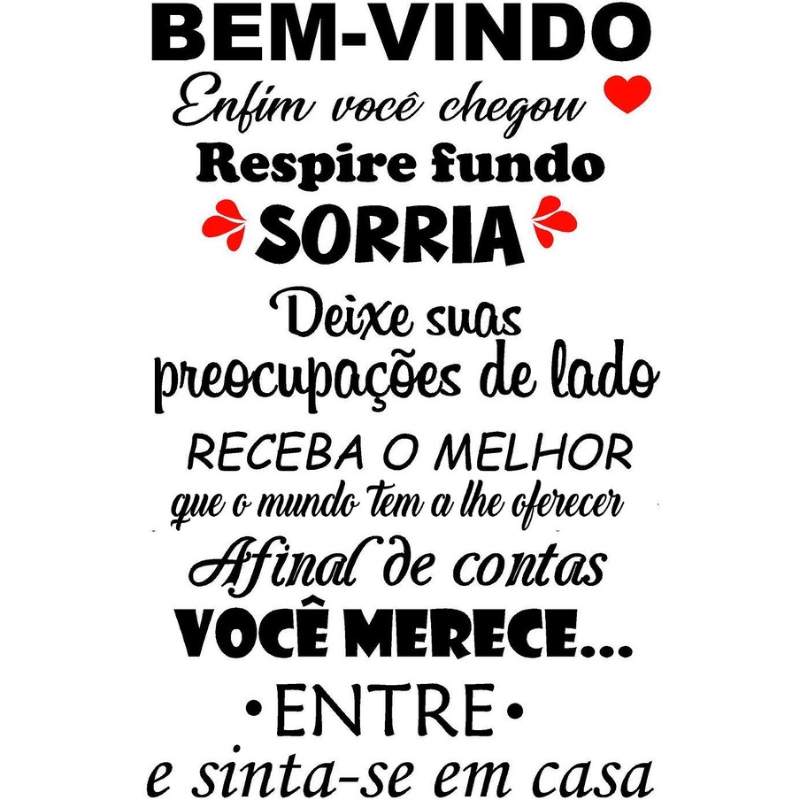 Adesivo de Parede Decorativo Frase Seja Bem Vindo | Shopee Brasil
