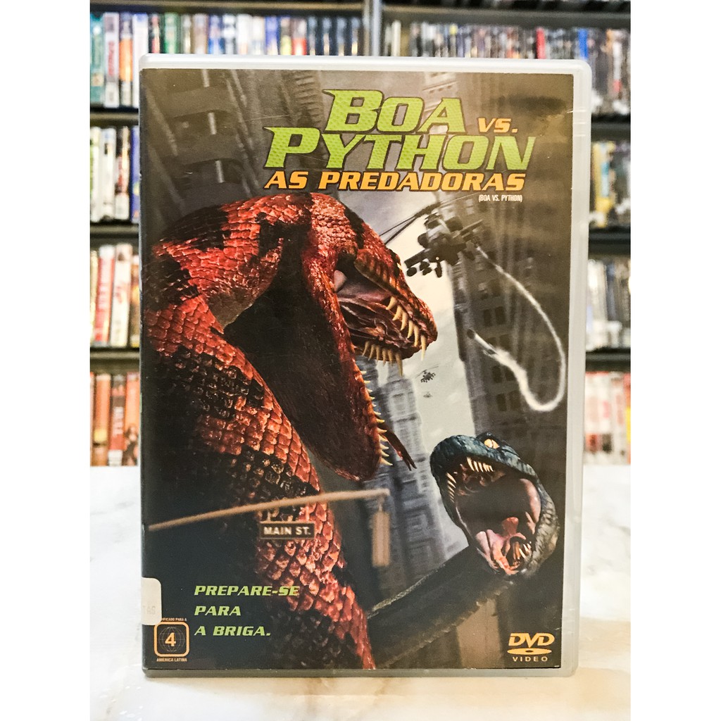 DVD Boa Vs. Python - As Predadoras - Original | Shopee Brasil
