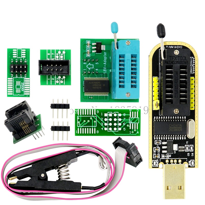 Gravador Eprom Bios Ch341a Pro Ch341 + Pinça + Acessórios | Shopee Brasil