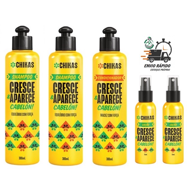Kit Chikas Acelera o Crescimento Fortalece Cresce & Aparece | Shopee Brasil