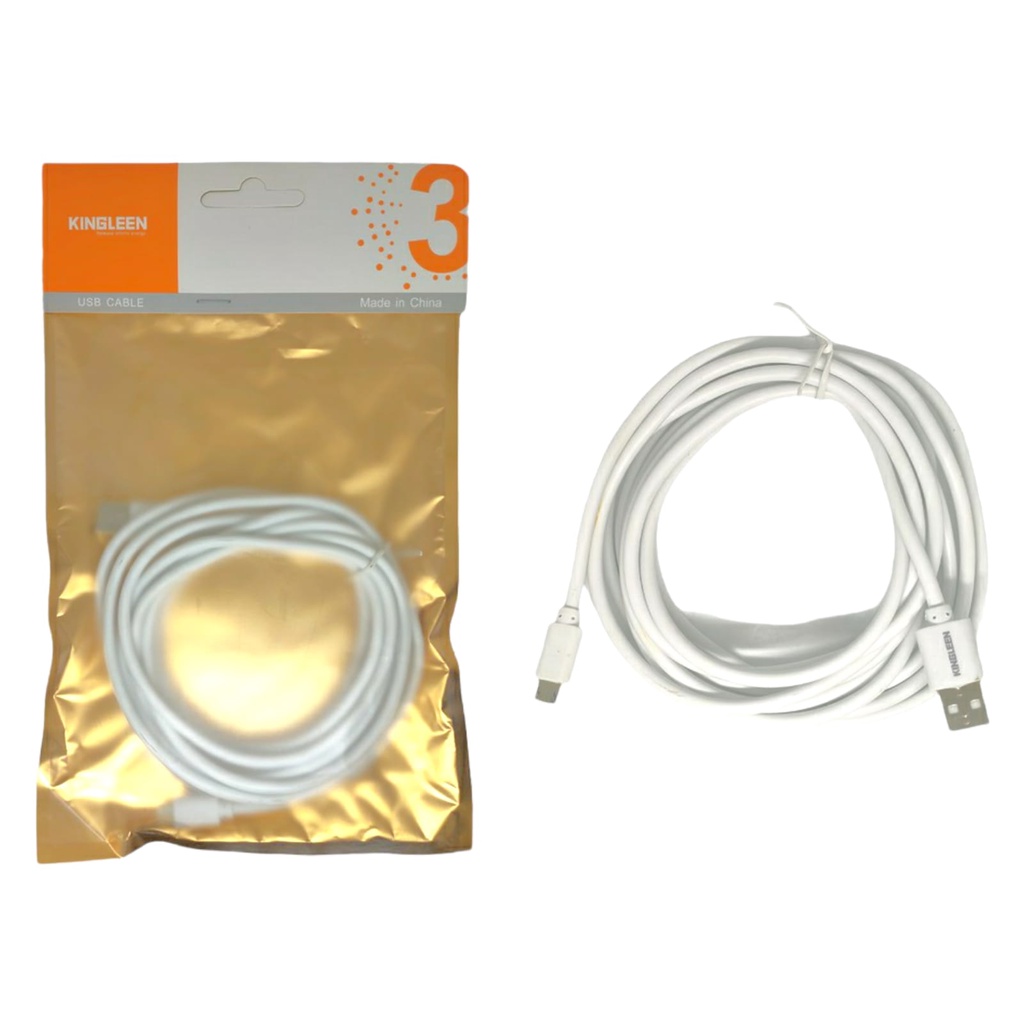 Kit 5 Cabo Usb V8 Micro USB 3 Metros Kingleen - ATACADO E VAREJO ...