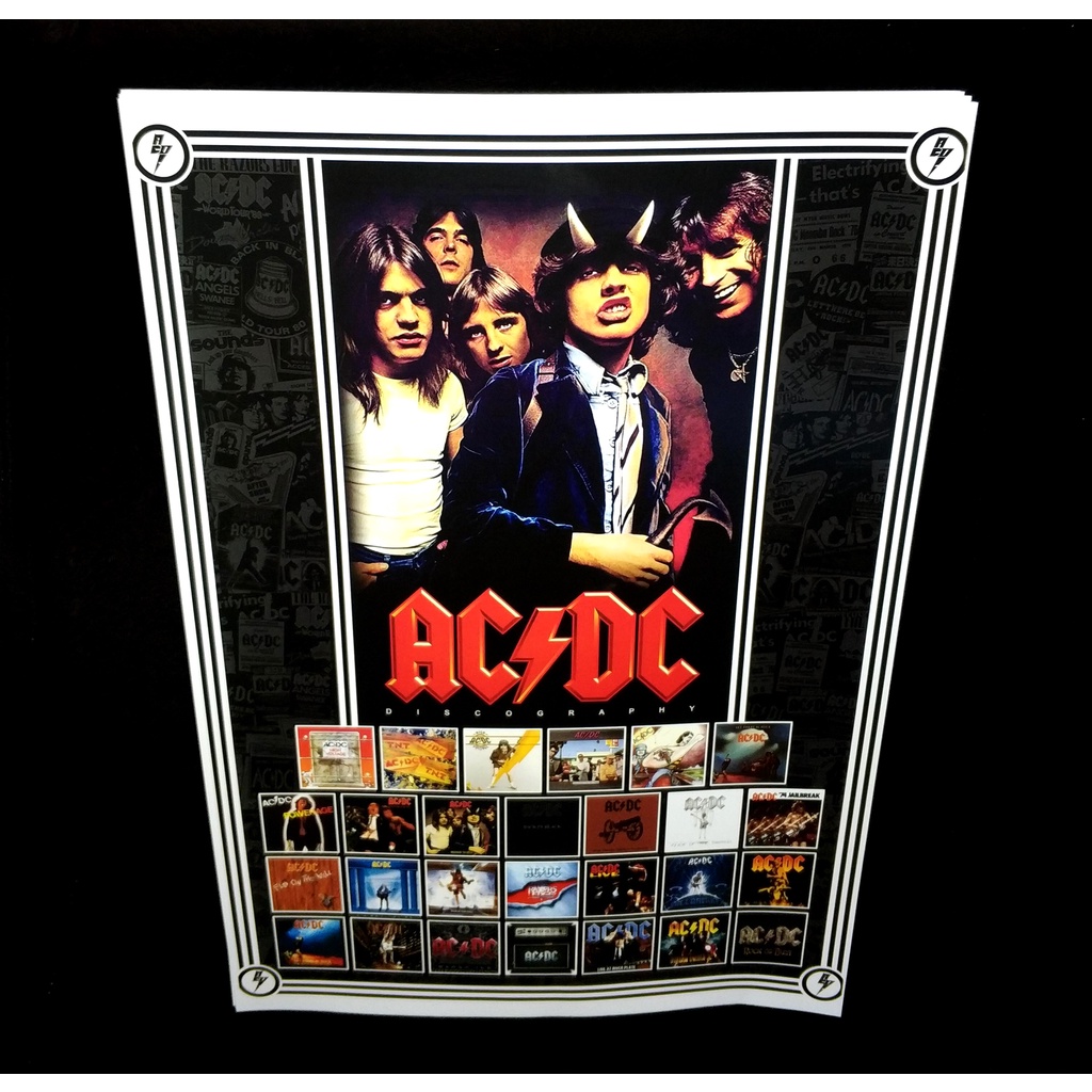 poster cartaz BANDA AC/DC High Back Powerage ROCK ACDC cd vinil lp ...