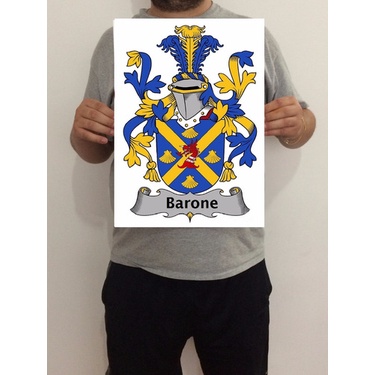 Pôster Heráldica Brasão Da Família Barone 32x43 Cm | Shopee Brasil