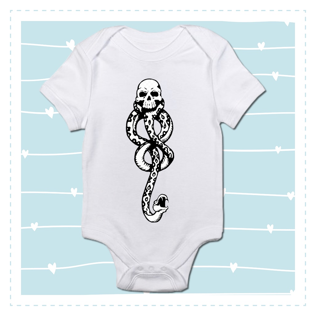 Body Roupa de Bebê Marca da Morte Voldemort - Comensal - HP Harry ...