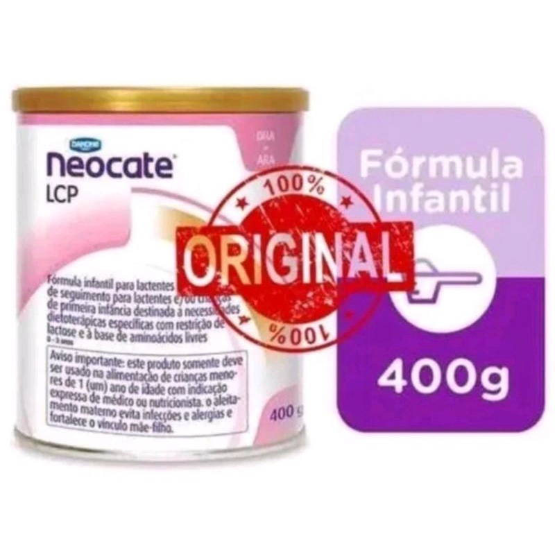 Neocate LCP 400G - Fórmula Infantil Original - Danone | Shopee Brasil