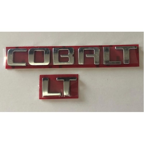Emblemas Cobalt + Lt Cromado Linha Chevrolet Gm (kit 2 Pçs) | Shopee Brasil