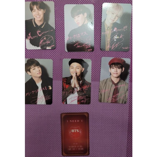 [Réplica] BTS card [Réplica] BTS card Japan Album I NEED U regular ...