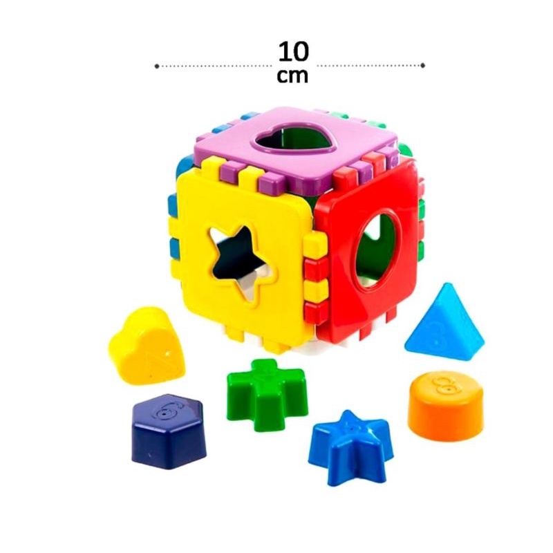 Cubo Bebê Cubo Didático Cubo Educativo Formas | Shopee Brasil