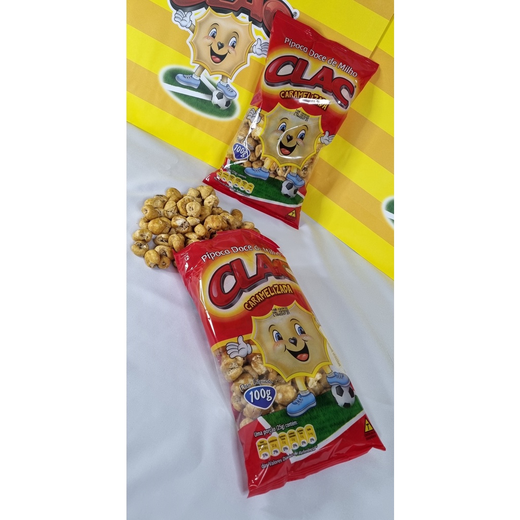 Pipoca Clac - Combo 100g - (2 FARDOS DE 10X100G) | Shopee Brasil