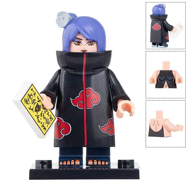 Konan Personagem Naruto Shippuden Linha Top Bloco Boneco monta figura ...