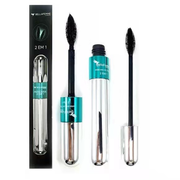 Máscara De Cílios 2 em 1 Rímel 4D 15ml Bella Femme | Shopee Brasil