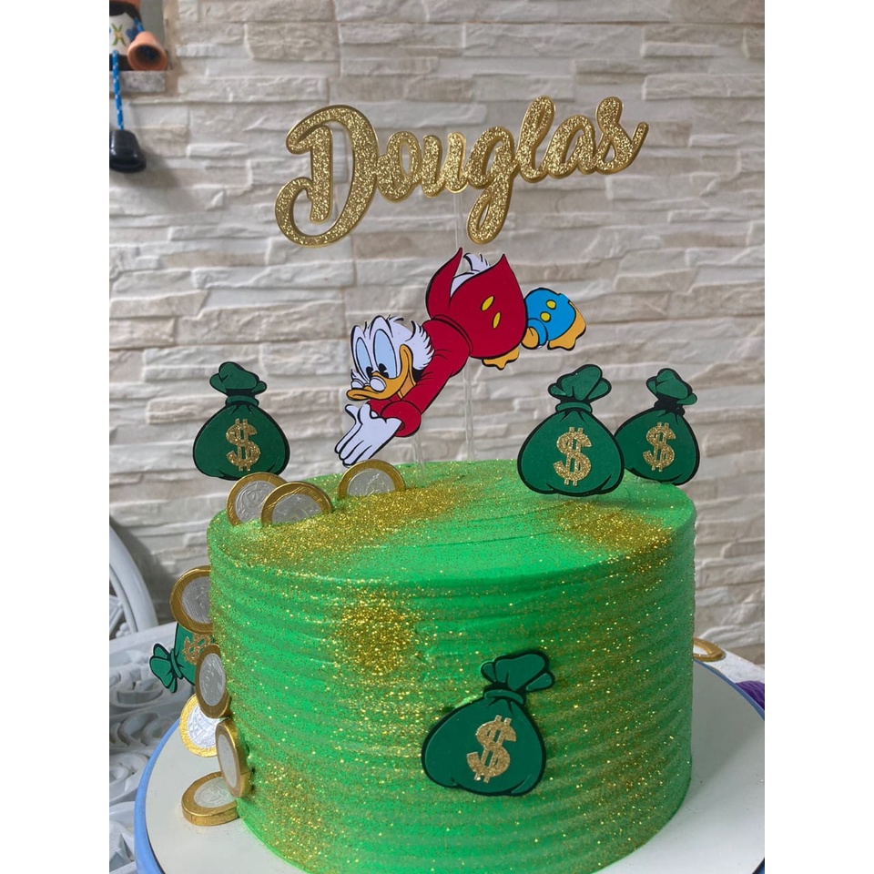Topo de bolo Personalizado Tema Tio Patinhas | Shopee Brasil