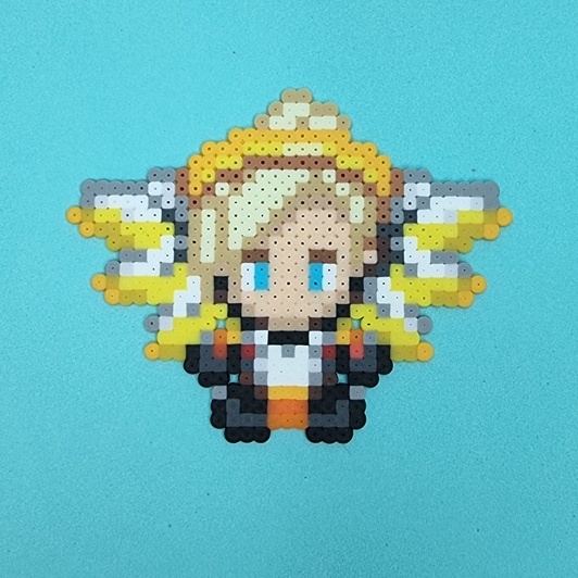 Chaveiro/ Ímã/ Pin/ Bottom Mercy - Overwatch - Pixel Art/ Pixel Arte ...