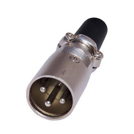Conector Plug Canon Macho XLR em Metal para Cabo Profissional | Shopee ...