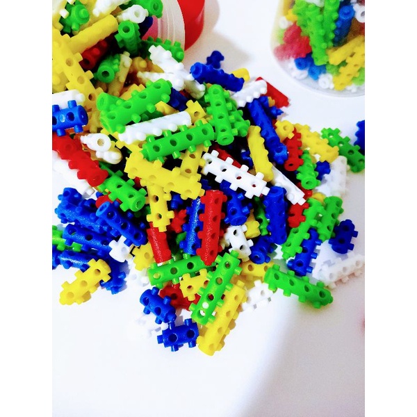 Monta Monta com 30 Pinos de montar Lig Lig Tipo Lego | Shopee Brasil