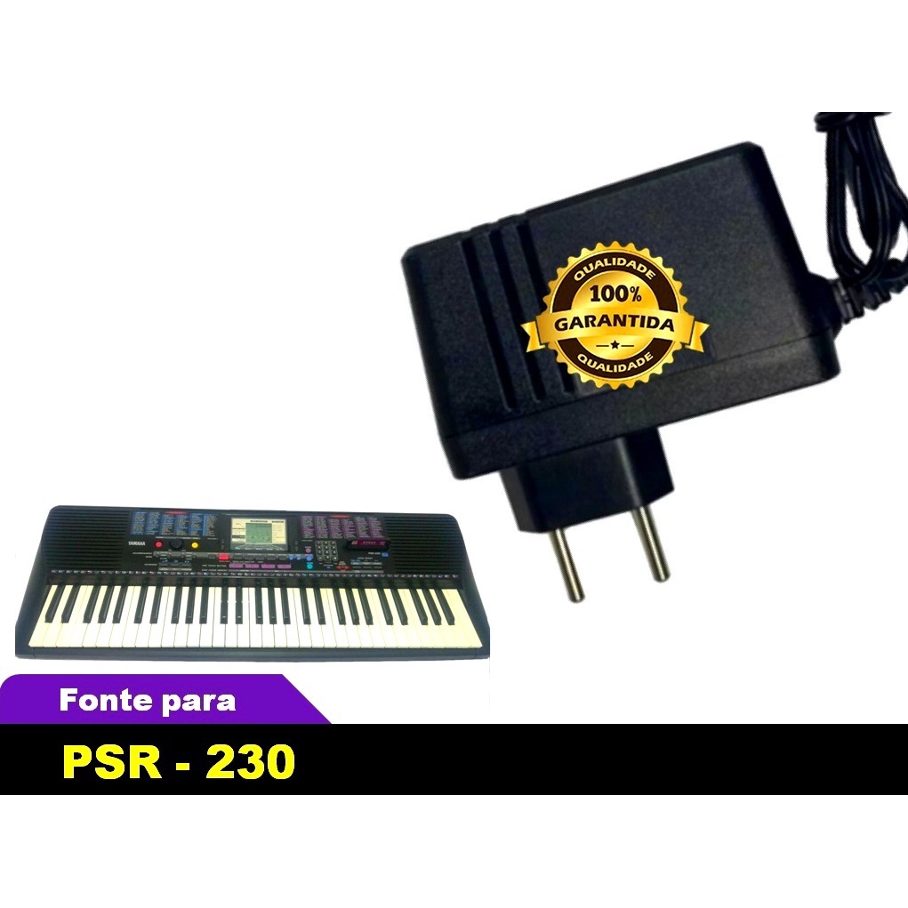 Fonte para teclado Yamaha PSR 230! Bivolt automática! A melhor! Envio ...