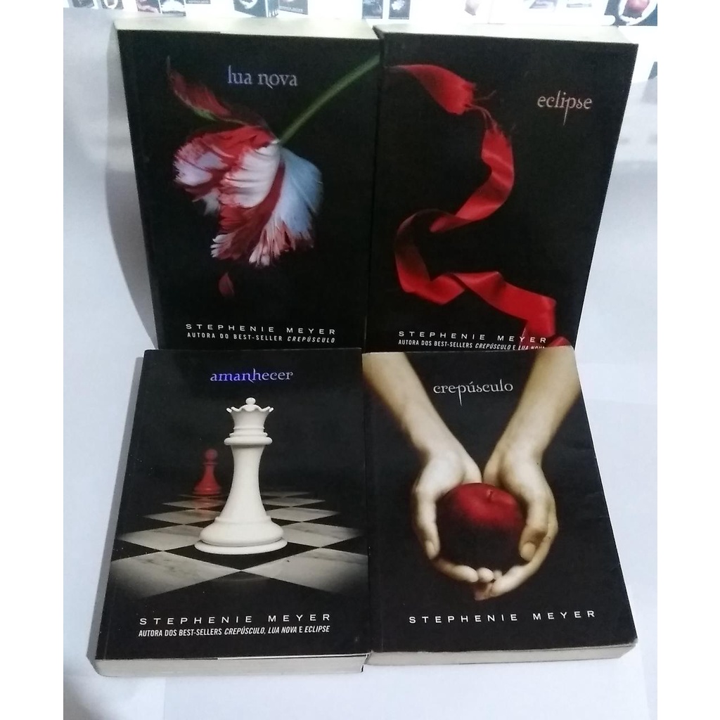 Kit 4 Livros Saga Crepúsculo: Crepúsculo, Lua Nova, Eclipse e Amanhecer - Stephenie Meyer ...