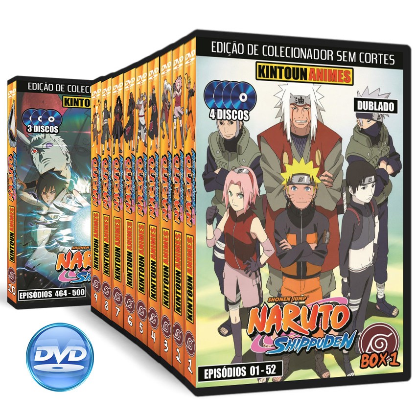 Naruto Shippuden Série Completa em DVD + Todos Filmes + Ovas | Shopee Brasil