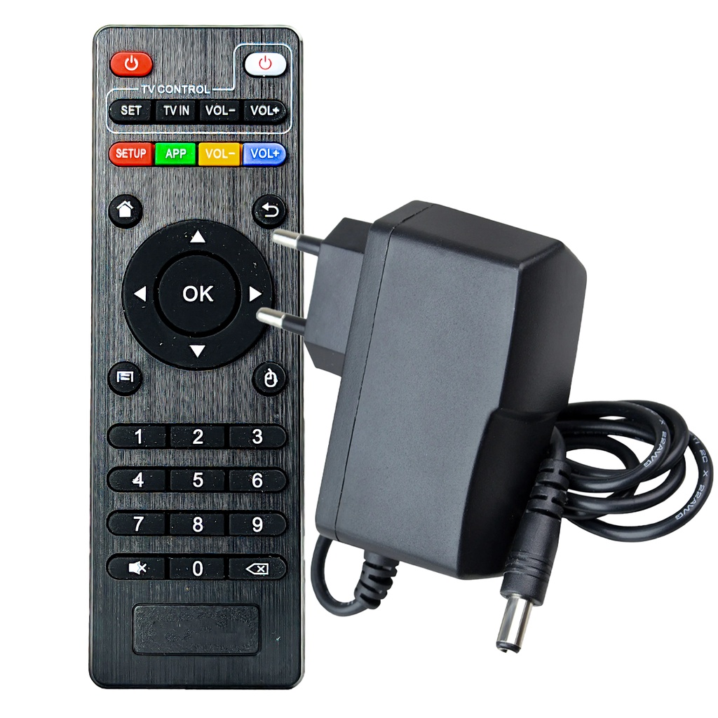 Controle Remoto TV Box Universal 4k Mx9 Tx3 Tx9 Tx2 Mxq Pro 4k + Fonte ...