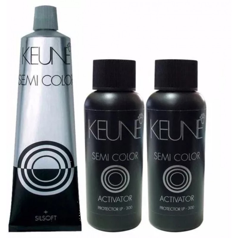 Kit Keune Semi Color 7 Loiro Médio 60ml + 2 Semi Color Activator 60ml ... Kit Keune Semi Color 7 Loiro Médio 60ml + 2 Semi Color Activator 60ml ...