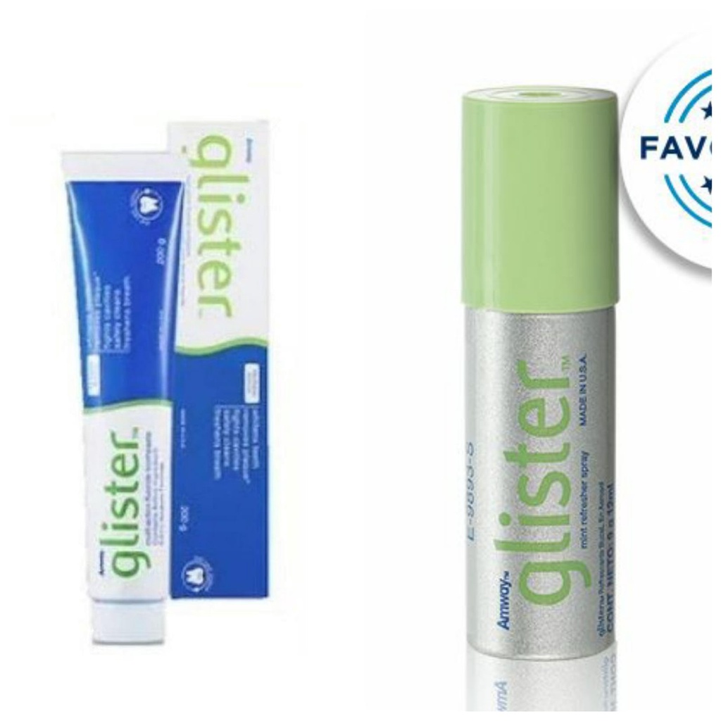Kit Amway Pasta de dente 200g + Spray bucal | Shopee Brasil