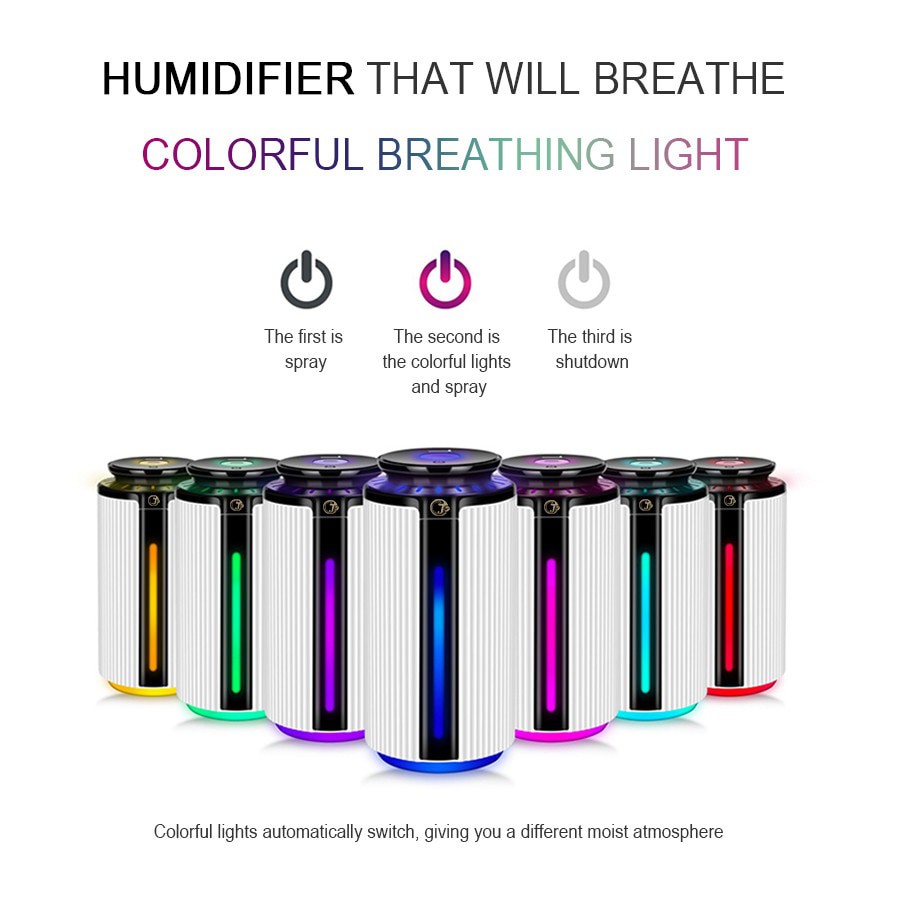 Umidificador De Ar Ultrassônica Led Rgb Claro 900ml - Wkls-1688 ...