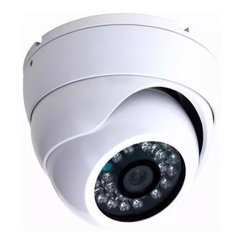 Camera Segurança Cftv Dome Ccd Infravermelho 24 Leds 30 Met | Shopee Brasil