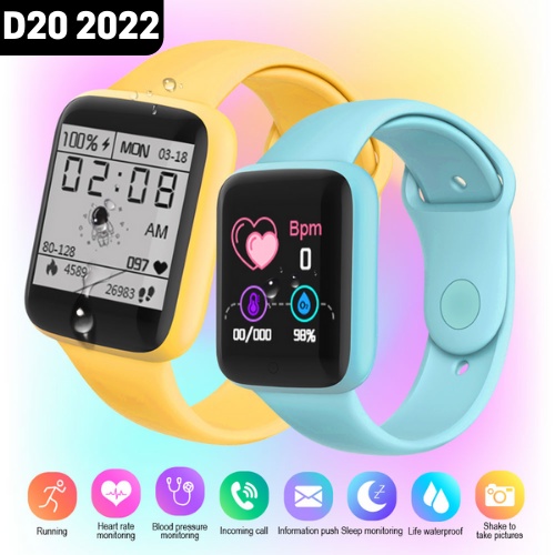 Novo Smartwatch D20 Macarron Original Noritifcação Whatsapp Facebook ...