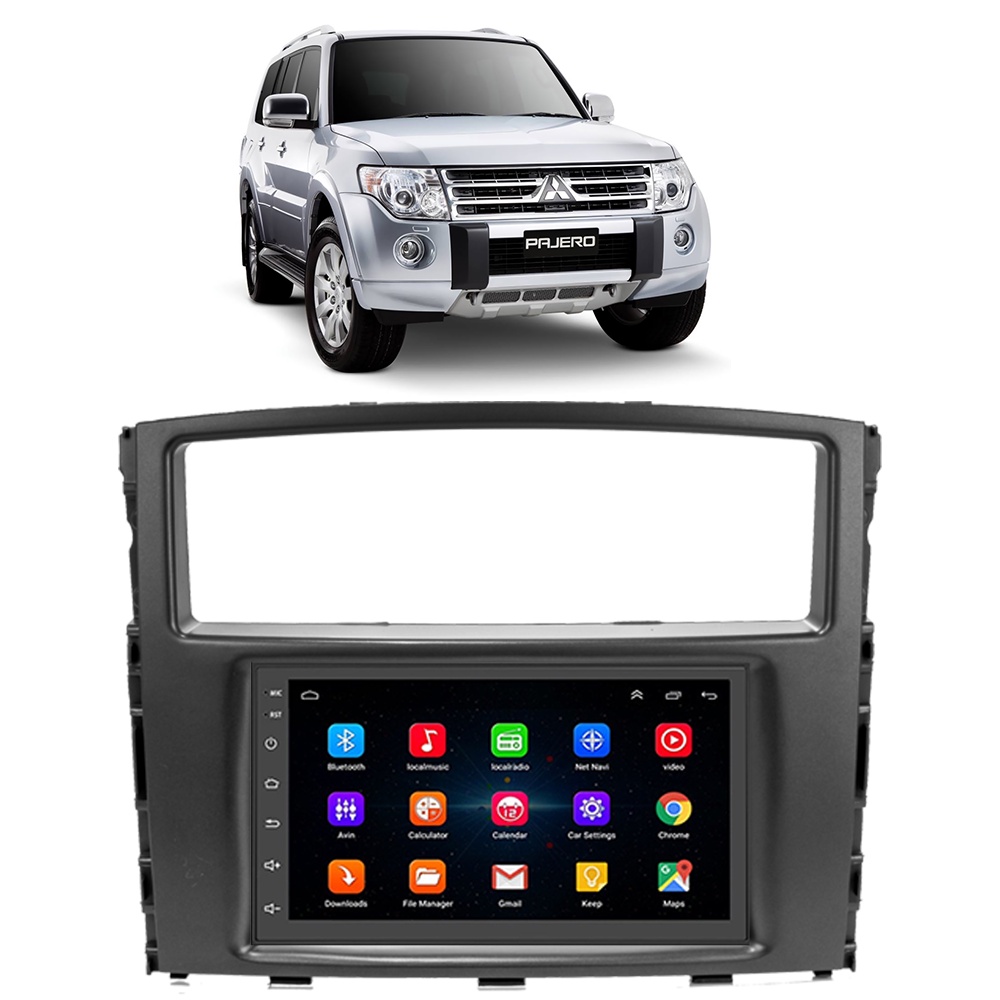 Kit Central Multimidia Android Pajero Full 2008 2009 2010 2011 2012 2013 2014 2015 2016 2017 ...