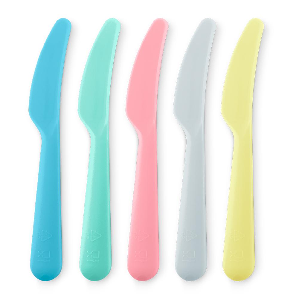 Kit Facas Coloridas Infantil 5 Peças Comtac Kids 4443 | Shopee Brasil