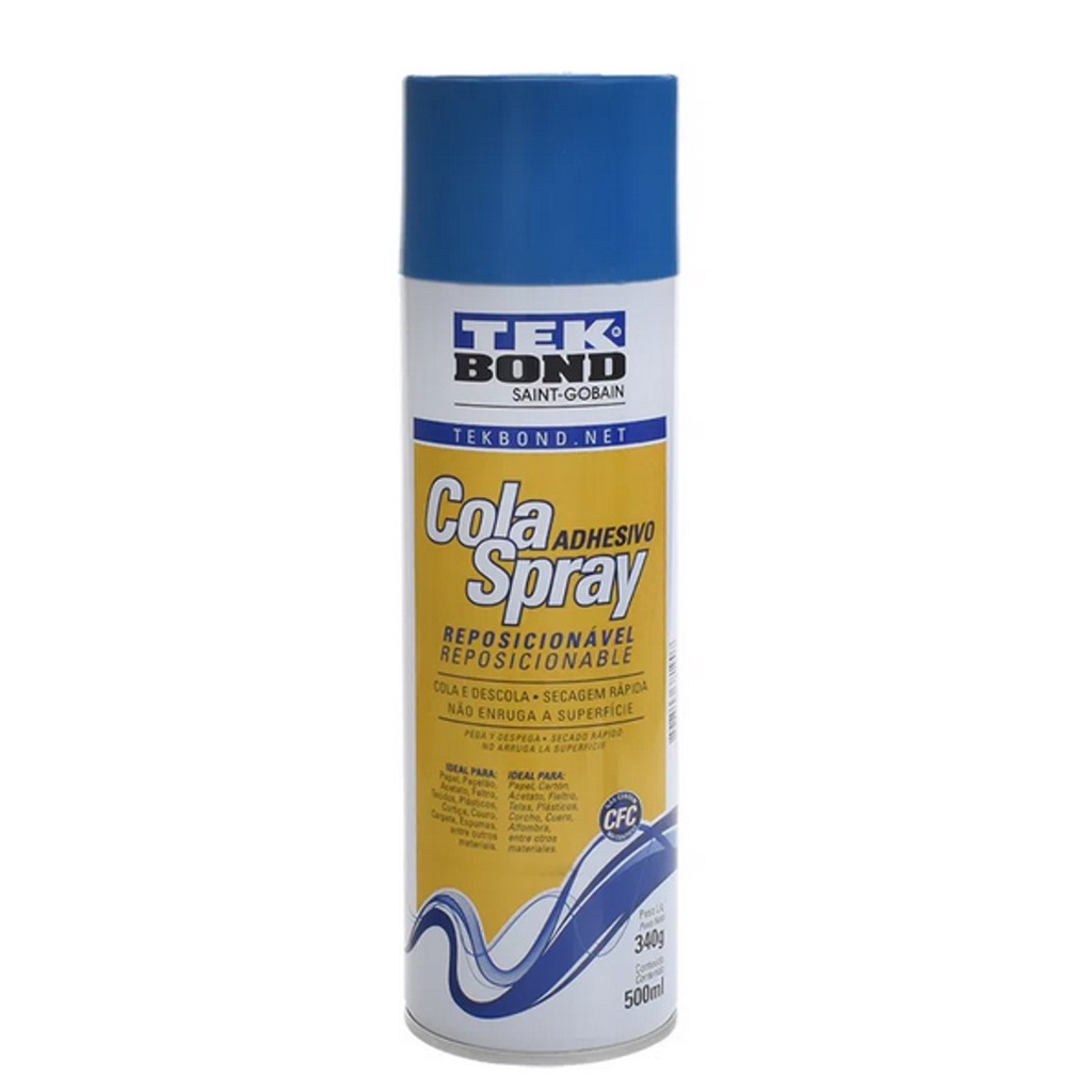 Cola Spray Reposicionável 340g - TEKBOND | Shopee Brasil