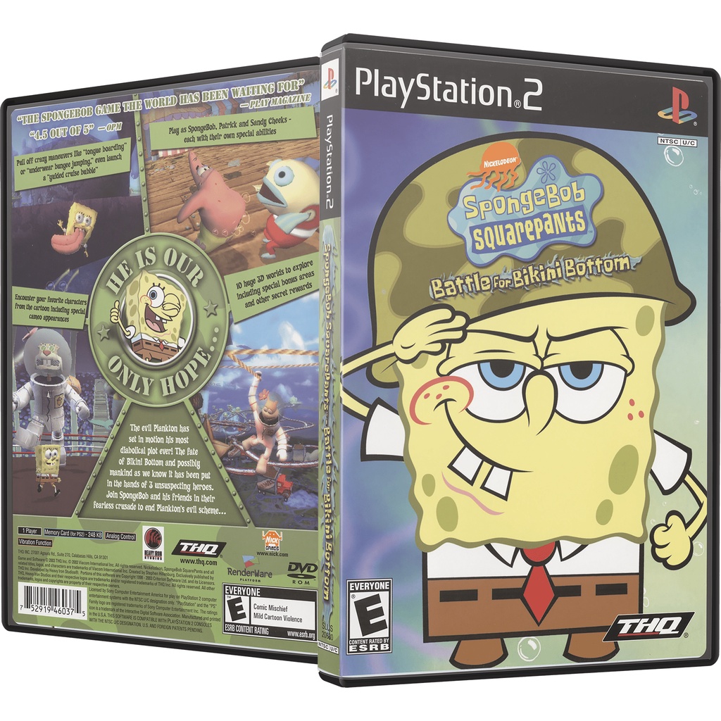SpongeBob SquarePants - Battle for Bikini Bottom (USA) para ps2 ...