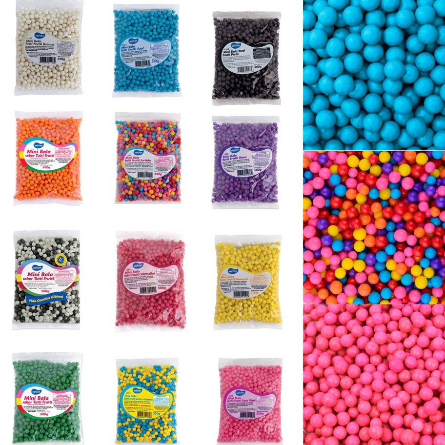 Mini Bala Colorida Horizon 500 GR | Shopee Brasil