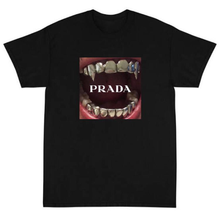 Camiseta Prada Merch Grillz | Shopee Brasil