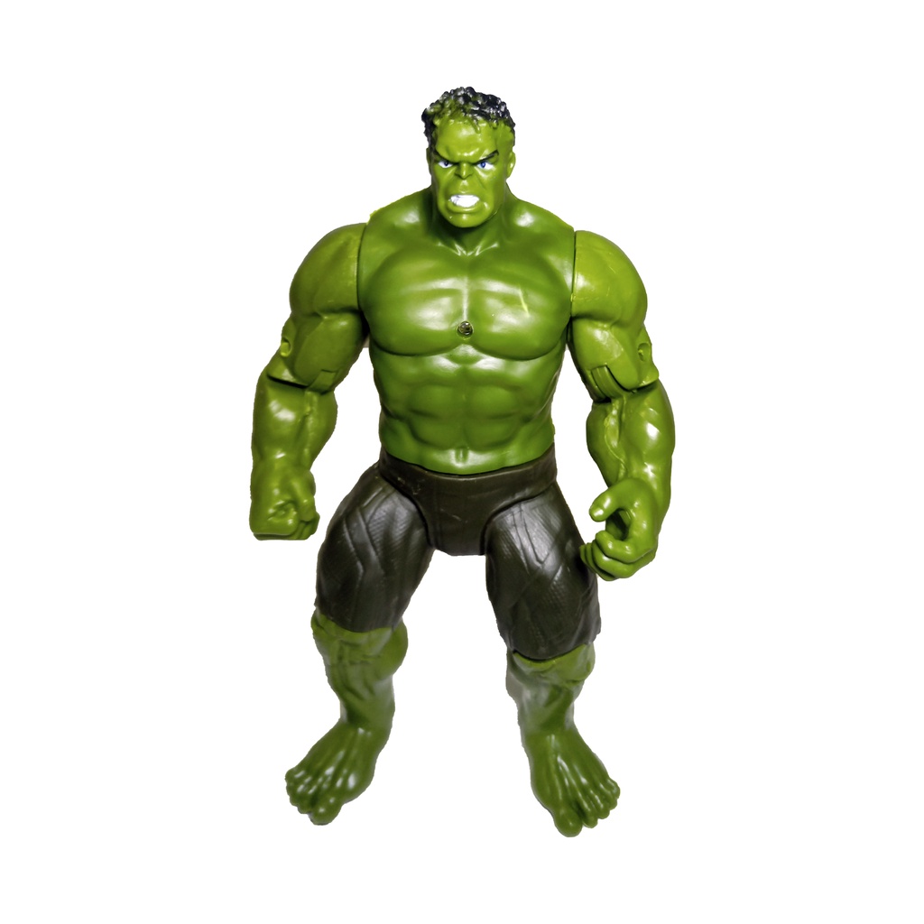 Boneco Hulk 16 cm. Articulado Com Luz Super Herois Avengers | Shopee Brasil