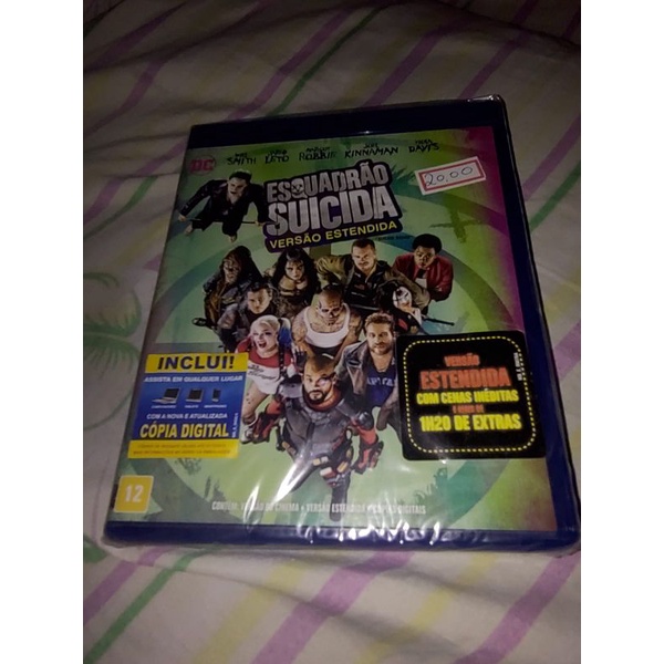 Blu Ray Esquadrão Suicida Duplo Novo Original Lacrado Shopee Brasil