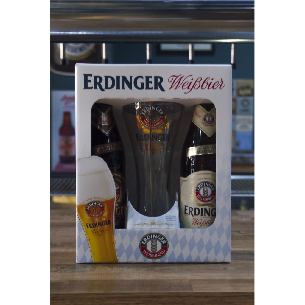 Kit Cerveja de trigo alemã - Erdinger | Shopee Brasil